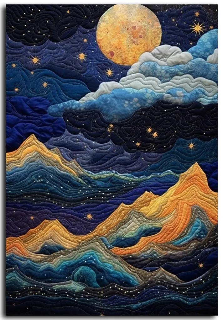 Abstraktní obraz nebe ve stylu Vincent van Gogh Rozměr: 40 x 60 cm