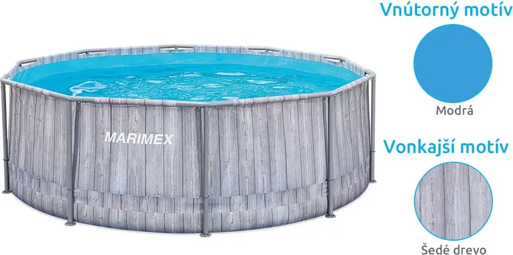 Marimex | Bazén Marimex Florida 3,05x0,91 m se zabudovaným skimmerem - ŠEDÉ DŘEVO | 10340316