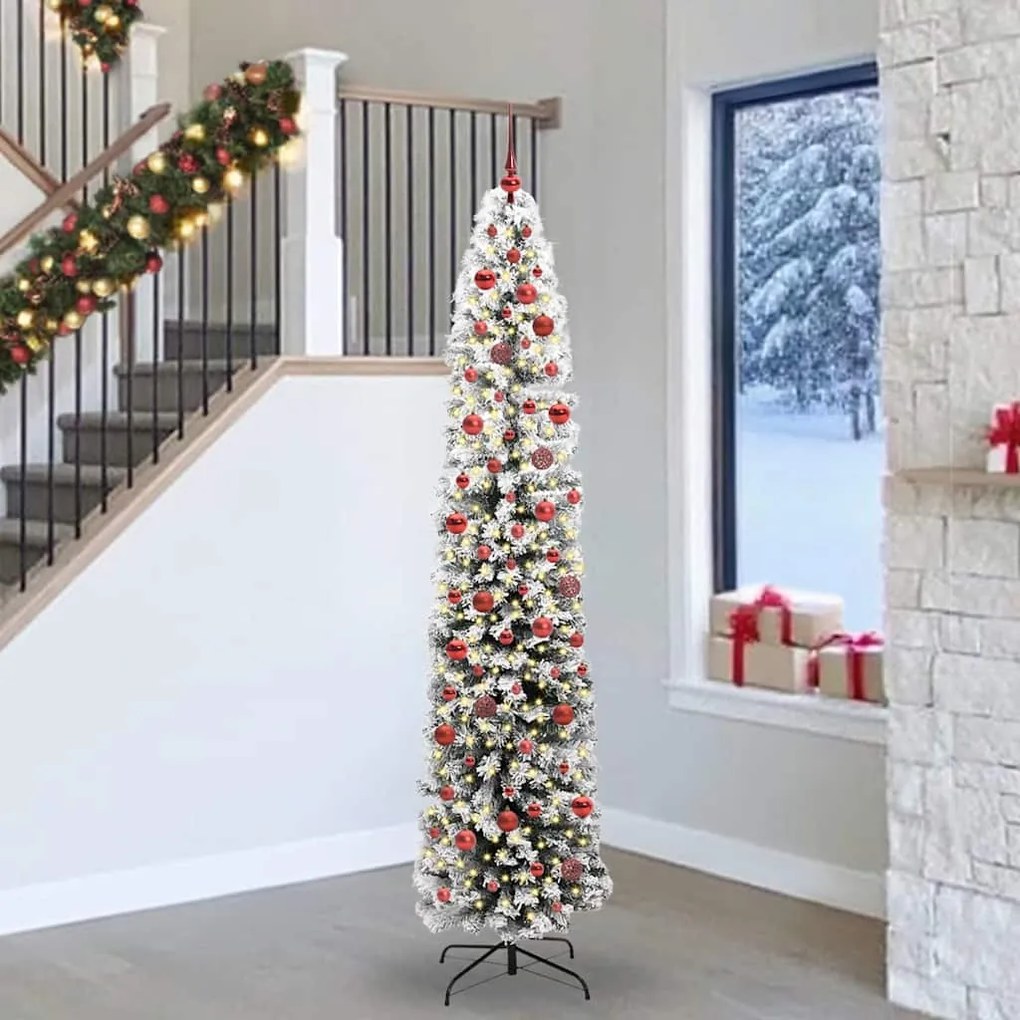 Umělý vánoční stromeček Zelená 240 cm PVC, ocel a plast 3395044