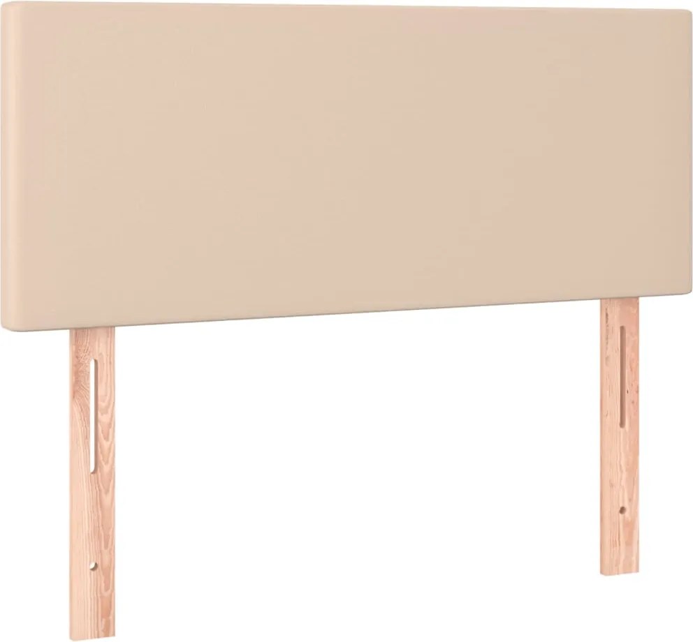 Box spring postel s matrací cappuccino 100x200 cm umělá kůže 3140992
