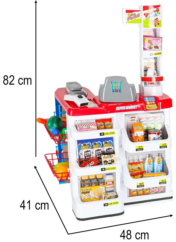 Creative Corner Pokladna v supermarketu + vozík model 2