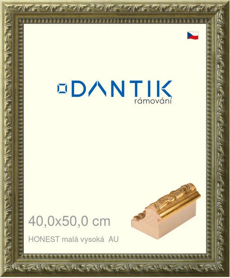 DANTIK rámeček 40x50 | HONEST malá vysoká AU (Sklo Čiré)