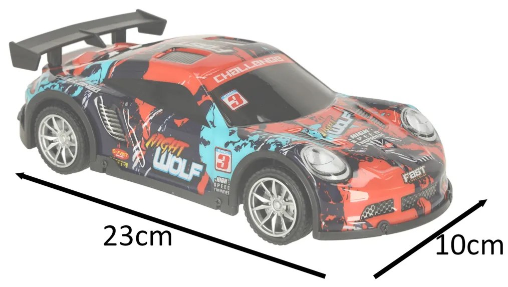 Creative Corner RC sportovní auto modré a červené