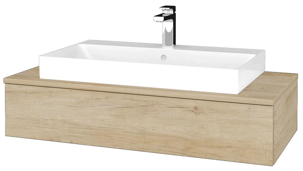 Dřevojas Koupelnová skříňka MODULE SZZ 100 Varianta: N01 Bílá lesk / J01 Organic
