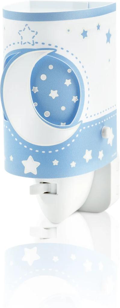 Dalber 63235LT MOONLIGHT blue - Dětská lampička do zásuvky v modré barvě