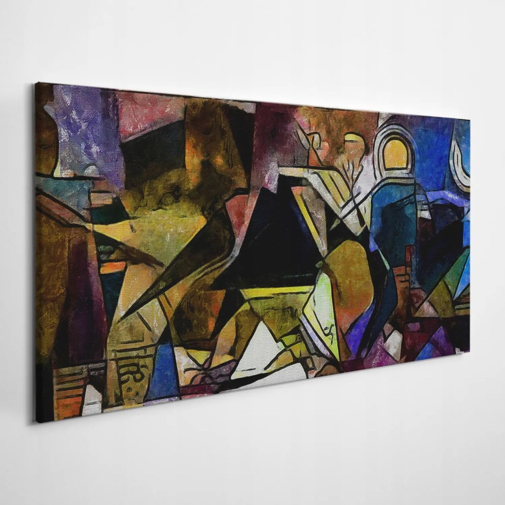 Nástěnný obraz na plátně Canvas s potiskem Geometrie Picasso 100x50