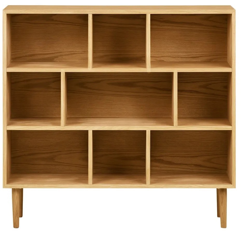 Knihovna v dekoru dubu v přírodní barvě 112x104,5x30 cm Oshawa – House Nordic