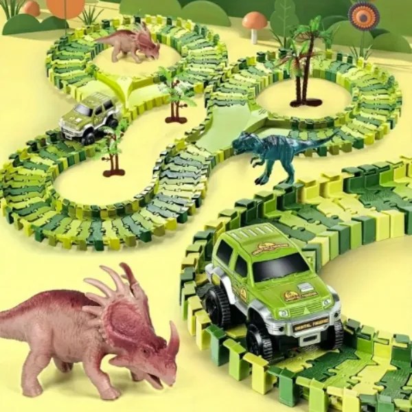 Dinosauří mega autodráha 240 dílků