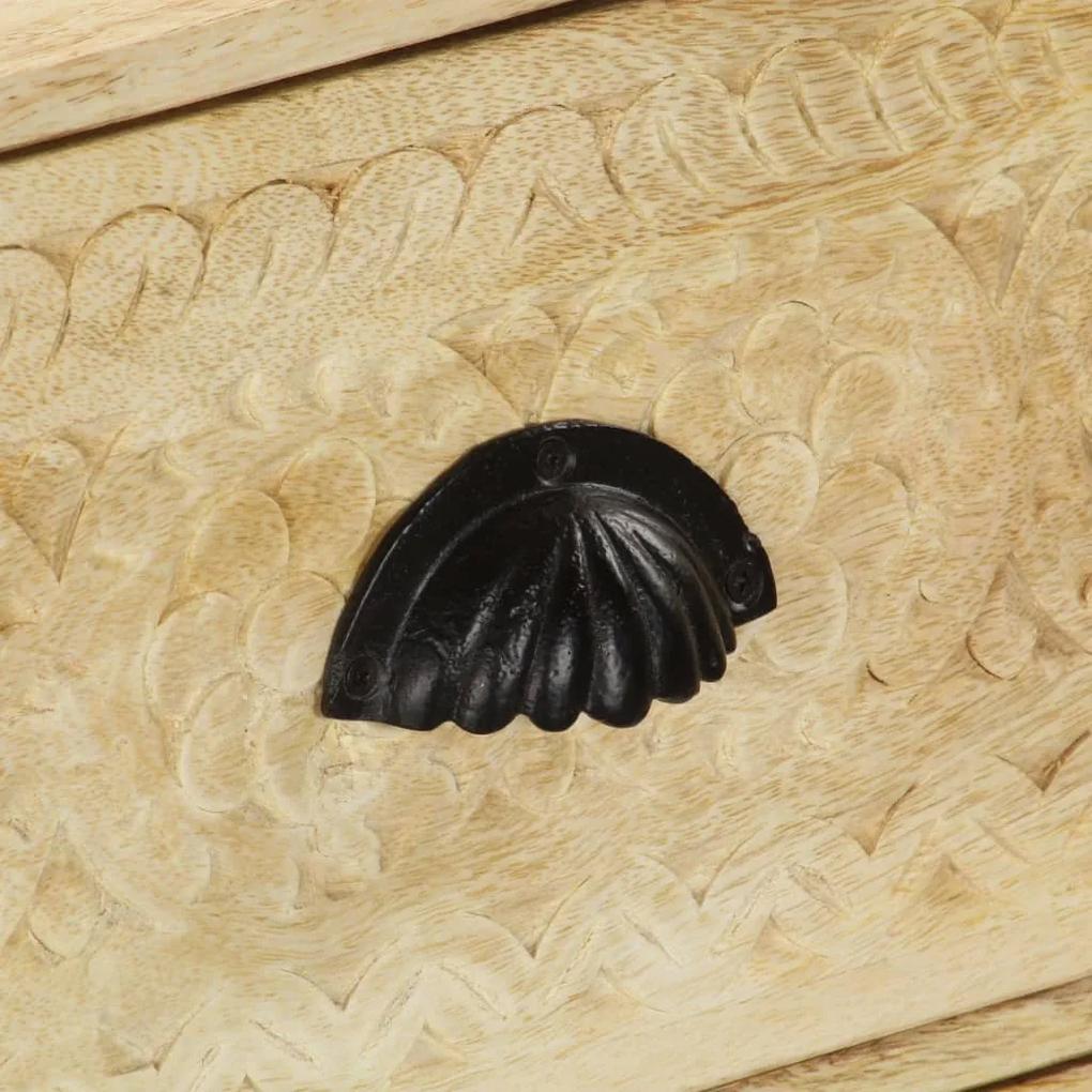 Komoda se zásuvkami 60 x 30 x 75 cm masivní mangovníkové dřevo