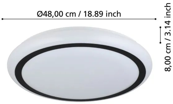 Eglo 900335 - LED Stropní svítidlo CAPASSO LED/19,5W/230V