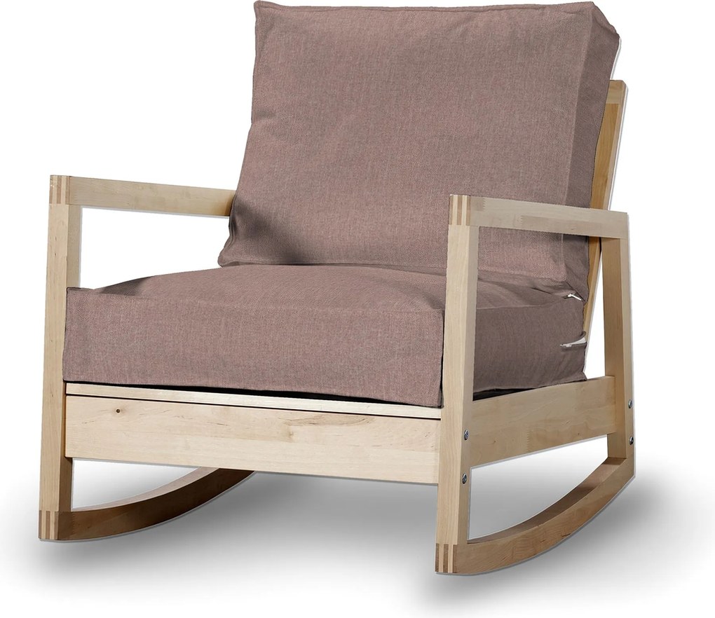 Potah na křeslo IKEA Lillberg barva růžová látka pletený vzor