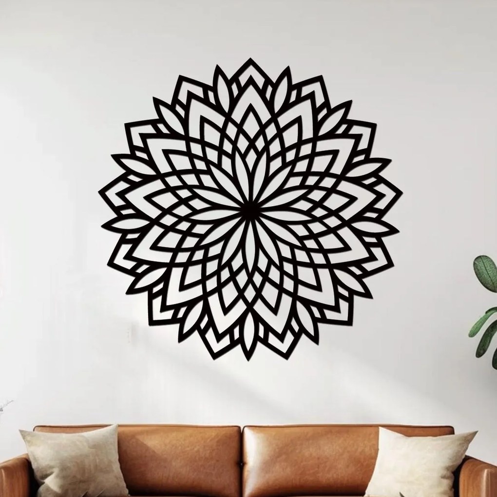 dřevo života Mandala DOBRÉ NÁLADY Zvolte rozměr (cm): 95x95, Zvolte barvu dekoru: Javor