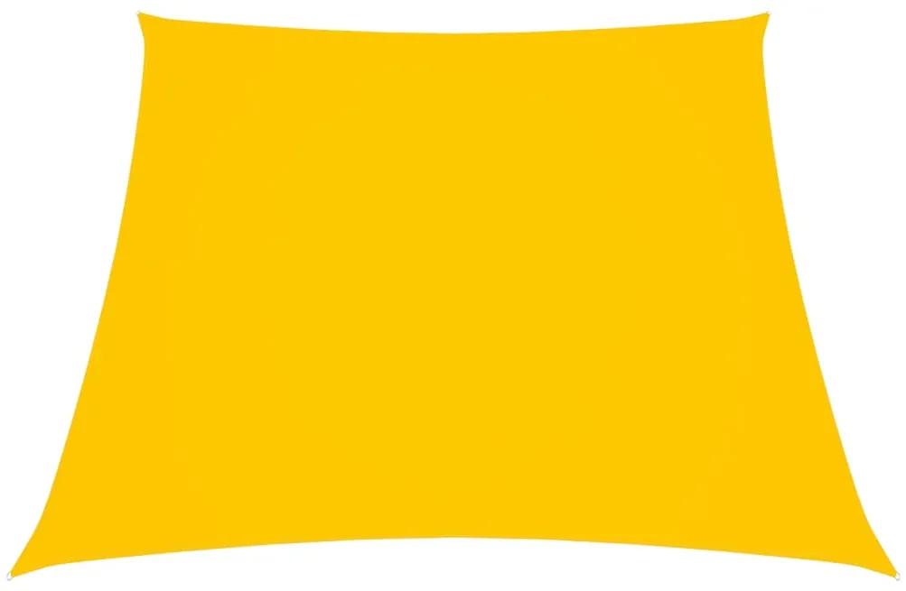 135626 vidaXL Stínicí plachta oxfordská látka lichoběžník 2/4 x 3 m žlutá