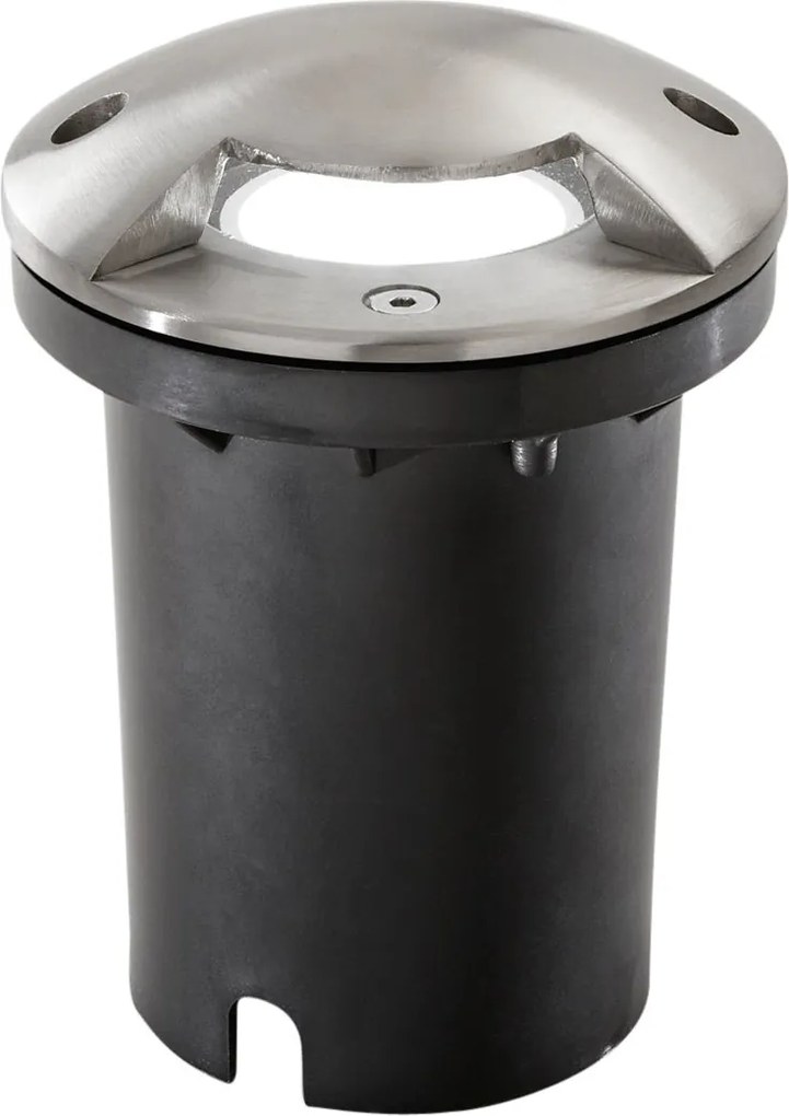 FAN I-HUMMER-R1 Pojízdné svítidlo Faro Carrabile Hummer Inox, stříbrné, 1 x GU10, 10,5 x 10,5 x 14,4 cm, IP67 - FANEUROPE