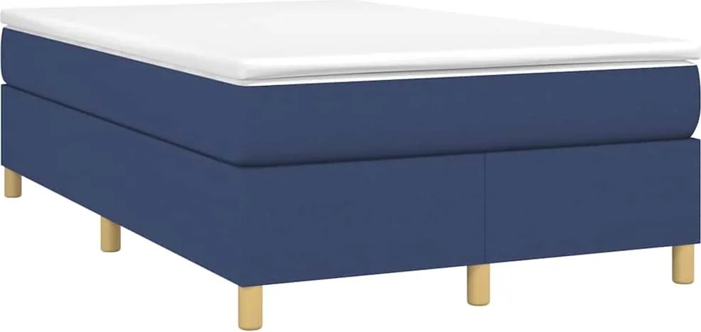 Rám postele s boxspringem modrá 120x200 cm textil 3120951