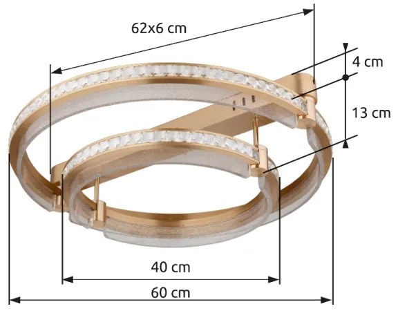 Globo 67196-78 - LED Stmívatelné stropní svítidlo BLONDIE LED/78W/230V + DO