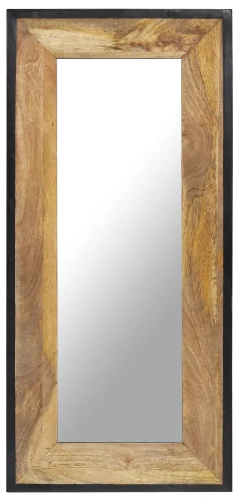 Zrcadlo 110 x 50 cm masivní mangovníkové dřevo 321631