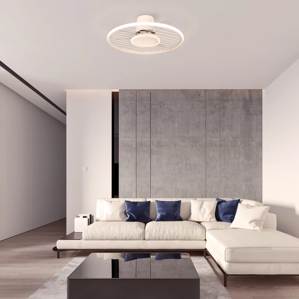 Mantra Soho, ventilátor se svtídlem a dálk. ovladačem LED 45W 2700-5000K, bílá, průměr 66cm