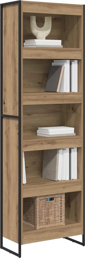 Knihovna 60 x 30 x 189,5 cm Kompozitní dřevo Umělecký dub 3403003
