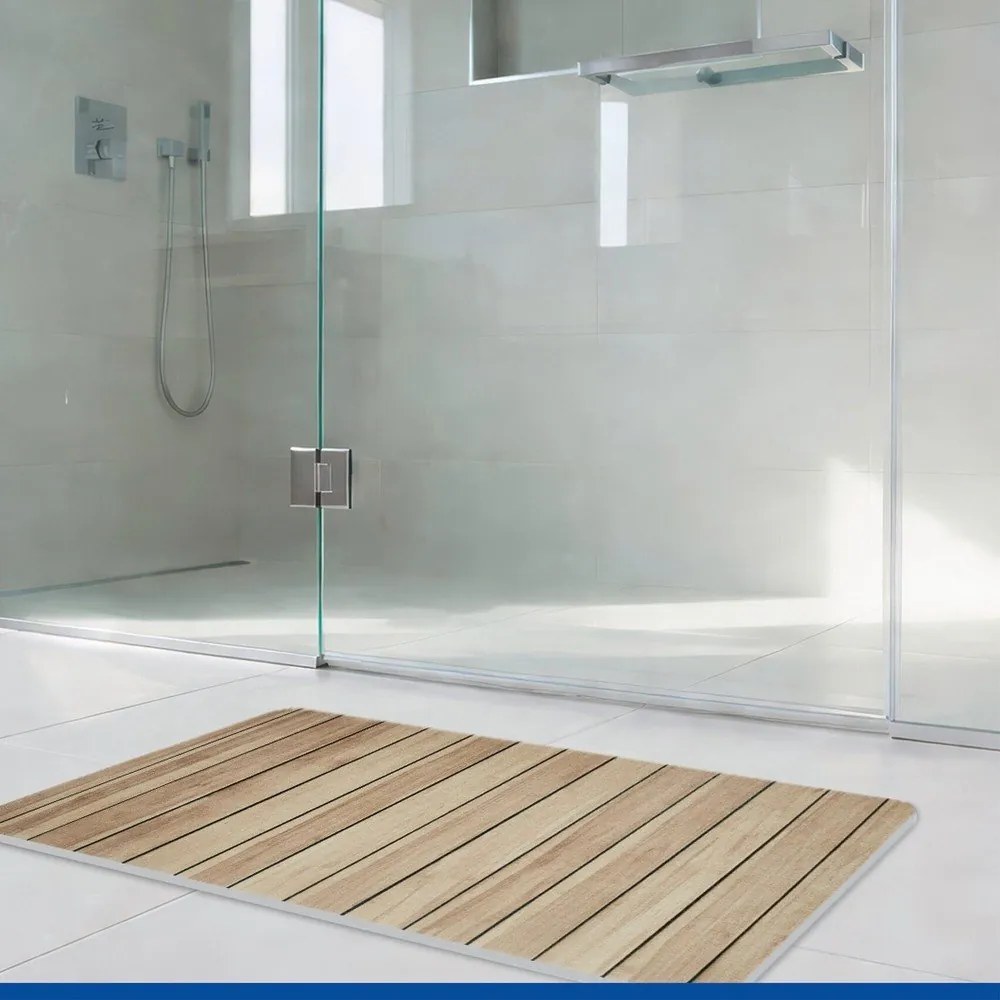 Z křemeliny koupelnová předložka v přírodní barvě 50x80 cm Lepiana – Wenko