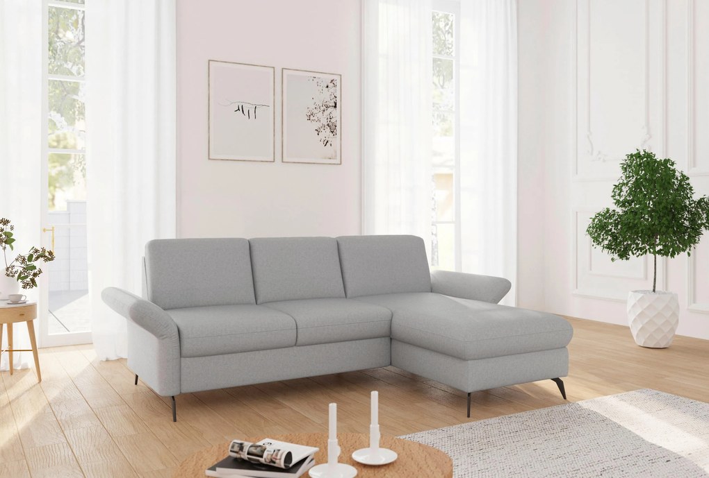 XXXLutz ROHOVÁ SEDAČKA, textil, světle šedá Sit & More - Sedací soupravy - 00014401614G