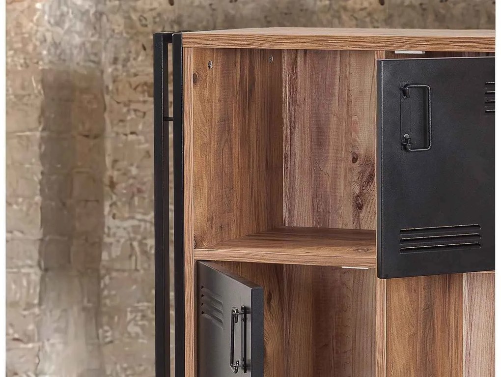 Designový regál Ilaria 89 cm borovice