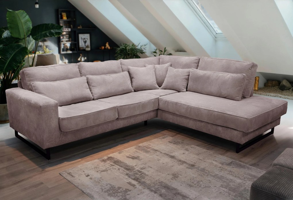 XXXLutz ROHOVÁ SEDAČKA, textil, kompozitní dřevo, cappuccino MID.YOU - Sedací soupravy - 000694010002