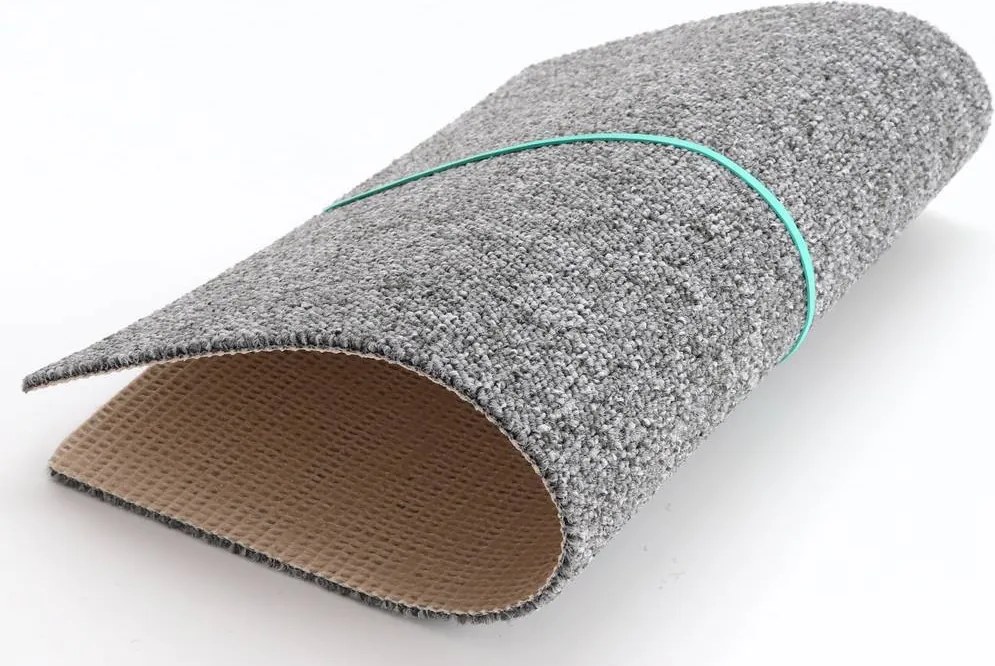 Condor Carpets, Metrážový koberec Extreme 73, zátěžový, na míru, šíře 4m, šedá, ab (mřížka), chodba / předsíň