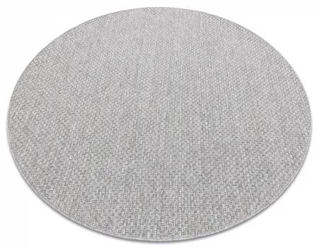 Dywany Luszczow Kusový koberec kulatý TIMO 6272 SISAL venkovní světle šedá Rozměr koberce: 200 cm KRUH