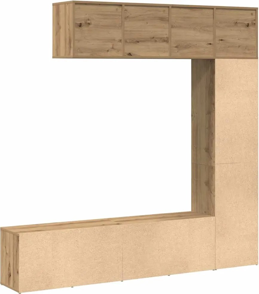 Knihovny 3 ks dub artisan kompozitní dřevo 3328550