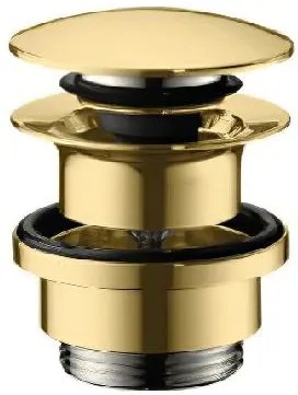 Hansgrohe - Odtoková souprava Push-Open, leštěný vzhled zlata 50100990