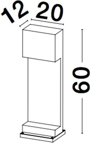 NV 9790022 Venkovní sloupkové svítidlo GRANTE šedý beton a hliník GU10 2x10W 100-240V bez žárovky IP65 - NOVA LUCE