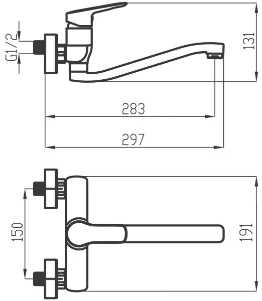 Novaservis - Dřezová/umyvadlová baterie METALIA lesklý chrom