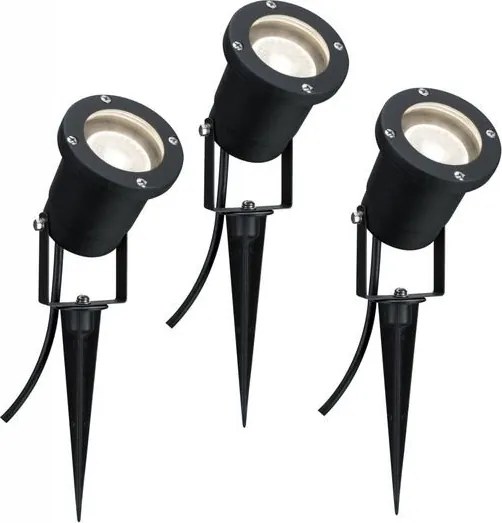 P 98897 Outdoor LED svítidlo - zápich do země IP44 3x3,5W GU10 černá - PAULMANN