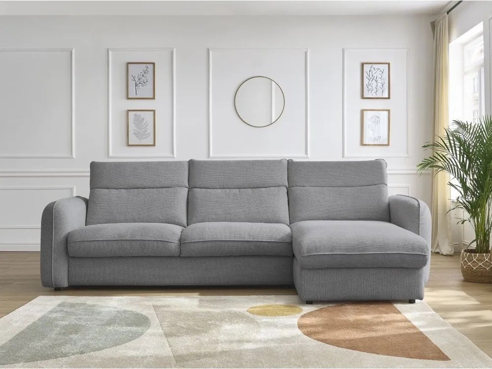 Šedá rohová pohovka Achille – Bobochic Paris