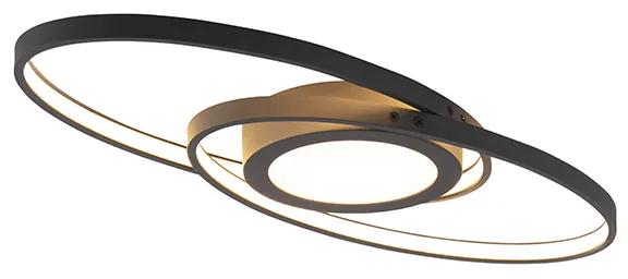 Designové stropní svítidlo antracit včetně LED 3stupňového stmívatelného - Axy