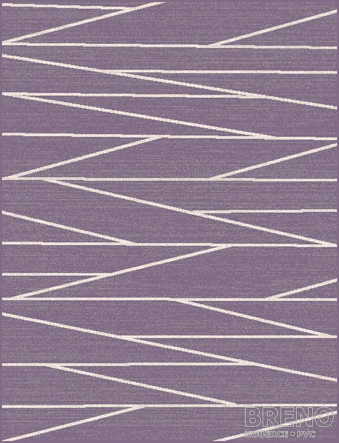 Moderní kusový koberec Mondo A5LVL | fialový Typ: 70x140 cm