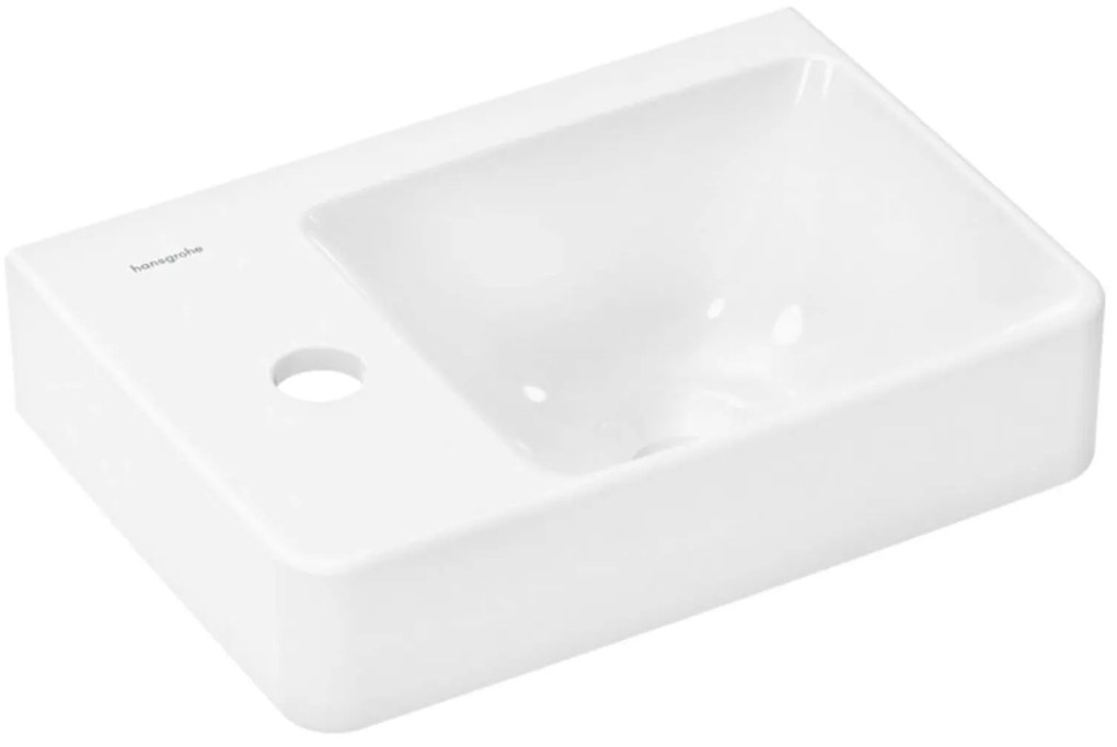Hansgrohe Xelu Q - Umývátko, 36x25 cm, bez přepadu, otvor pro baterii, bílá 60315450
