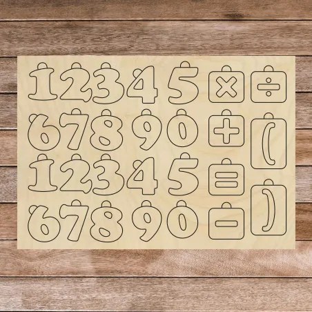 Dřevěná montessori smyslová pomůcka - Matematika | SENTOP H017