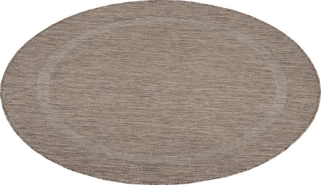 Ayyildiz, Kusový koberec Relax 4311 Brown kruh, 120x120 (průměr) kruh, hnědá, chodba / předsíň