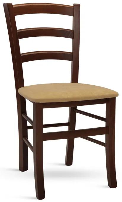 Stima Židle PAYSANE s čalouněným sedákem Odstín: Buk, Látky: LUX cappuccino 24
