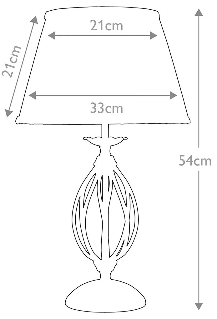 Elstead ARTISAN stolní lampa do ložnice/54 cm/1xE27/černá barva