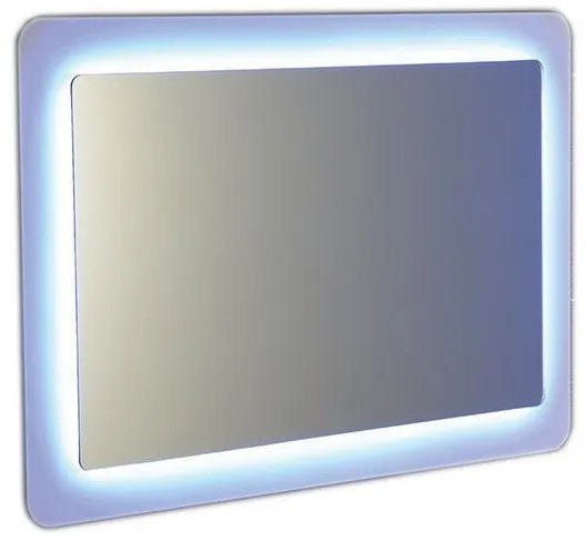 Sapho Sapho LORDE LED podsvícené zrcadlo s přesahem 900x600mm, bílá