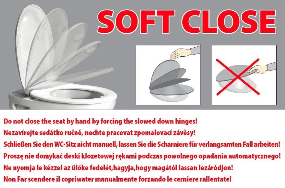 GSI, NORM/PURA WC sedátko, Soft Close, bílá, MS86CN11