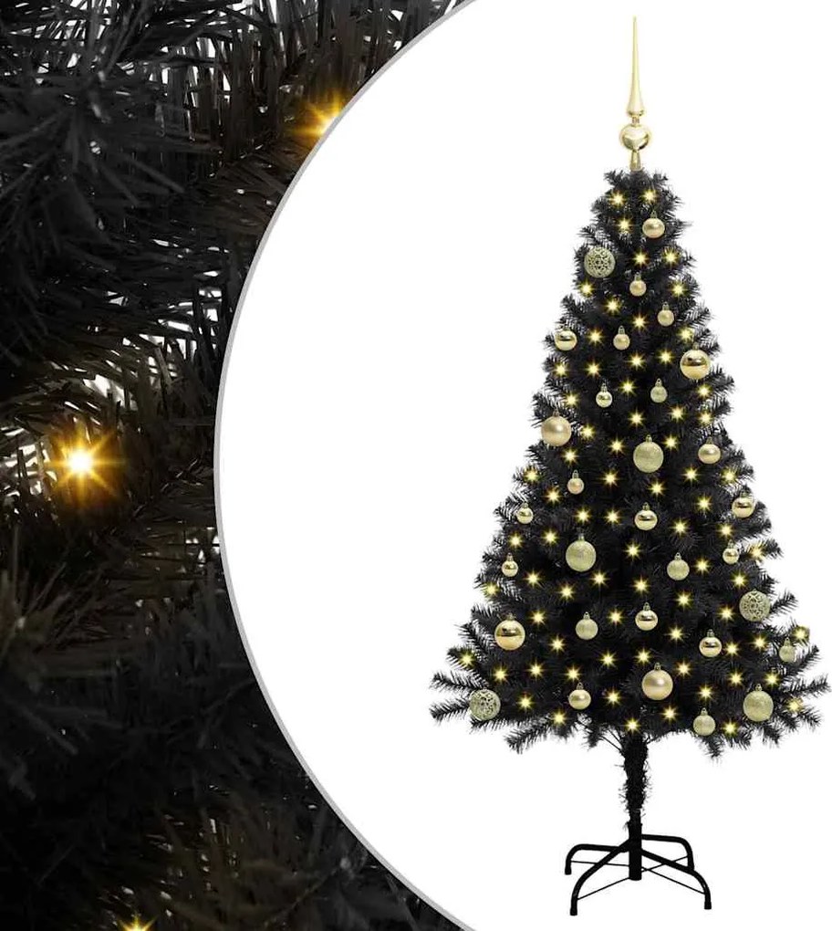 Vánoční stromeček Černá 150 cm PVC 3396469