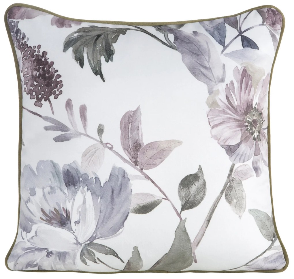 DEKORAČNÍ POVLAK NA POLŠTÁŘ PREMIUM ROSALIA 45X45 CM KVĚTY