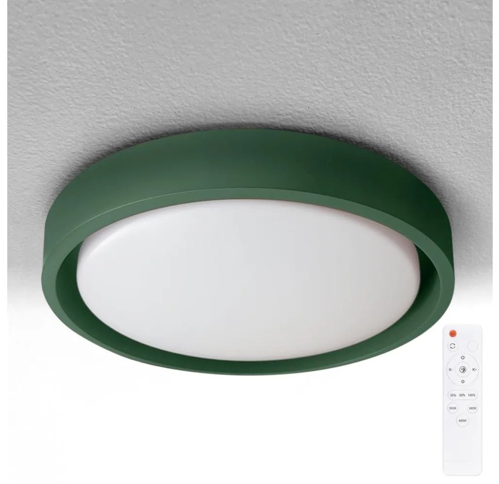 Brilagi - LED Stmív. svítidlo MATTEO LED/48W/230V 3000-6500K pr. 41 cm zelená+DO