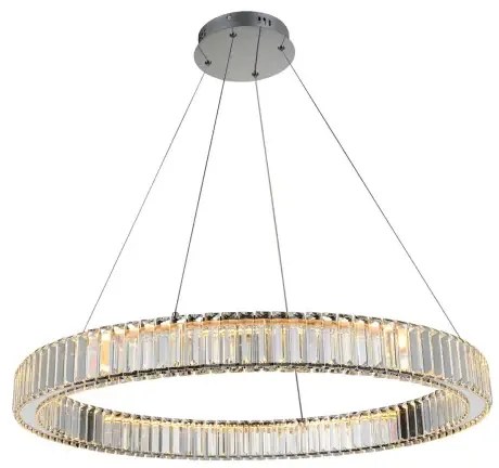 Luxusní stmívatelný lustr Spark 80 Chrome