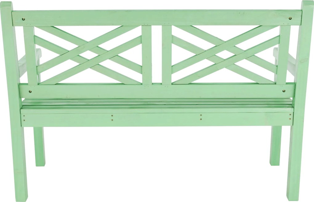 Dřevěná zahradní lavička, neo mint, 124 cm, FABLA