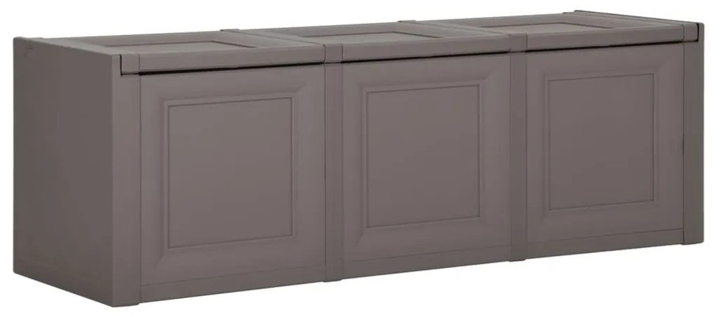 340617 vidaXL Box na podušky šedý 125 x 40 x 42 cm 130 l
